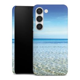 DeinDesign Galaxy S23 Handy Premium Case Smartphone Handyh&uuml;lle Schutzh&uuml;lle matt Urlaub Sky Ocean Premium Case
