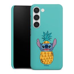 DeinDesign Galaxy S23 Handy Premium Case Smartphone Handyh&uuml;lle Schutzh&uuml;lle matt Disney Lilo & Stitch Pineapple Premium Case