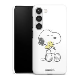 DeinDesign Galaxy S23 Handy Premium Case Smartphone Handyh&uuml;lle Schutzh&uuml;lle matt Snoopy Love Peanuts Premium Case
