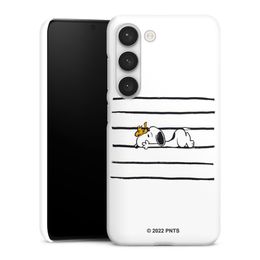 DeinDesign Galaxy S23 Handy Premium Case Smartphone Handyh&uuml;lle Schutzh&uuml;lle matt Snoopy Dog Peanuts Premium Case