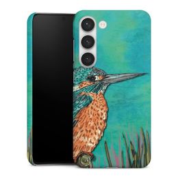 DeinDesign Galaxy S23 Handy Premium Case Smartphone Handyh&uuml;lle Schutzh&uuml;lle matt Painting Bird Animals Premium Case