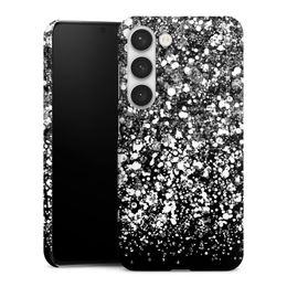 DeinDesign Galaxy S23 Handy Premium Case Smartphone Handyh&uuml;lle Schutzh&uuml;lle matt Muster Snowflake Glitzer Premium Case
