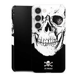 DeinDesign Galaxy S23 Handy Premium Case Smartphone Handyh&uuml;lle Schutzh&uuml;lle matt Totenkopf Fc St. Pauli Official Licensed Product Premium Case