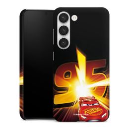 DeinDesign Galaxy S23 Handy Premium Case Smartphone Handyh&uuml;lle Schutzh&uuml;lle matt Official Licensed Product Cars Lightning Mcqueen 95 Premium Case