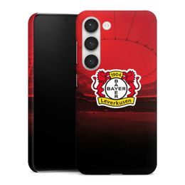 DeinDesign Galaxy S23 Handy Premium Case Smartphone Handyh&uuml;lle Schutzh&uuml;lle matt Bayer 04 Leverkusen Official Licensed Product Stadium Premium Case