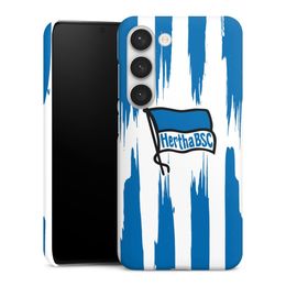 DeinDesign Galaxy S23 Handy Premium Case Smartphone Handyh&uuml;lle Schutzh&uuml;lle matt Bundesliga Hertha Bsc Official Licensed Product Premium Case