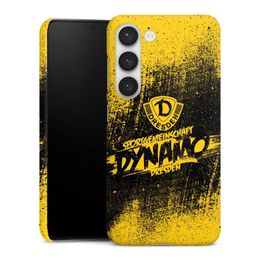 DeinDesign Galaxy S23 Handy Premium Case Smartphone Handyh&uuml;lle Schutzh&uuml;lle matt Logo Official Licensed Product Sg Dynamo Dresden Premium Case