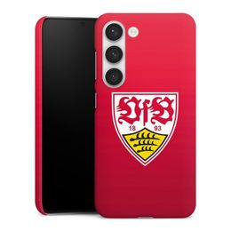 DeinDesign Galaxy S23 Handy Premium Case Smartphone Handyh&uuml;lle Schutzh&uuml;lle matt Logo Official Licensed Product Vfb Stuttgart Premium Case