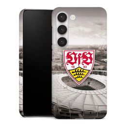 DeinDesign Galaxy S23 Handy Premium Case Smartphone Handyh&uuml;lle Schutzh&uuml;lle matt Official Licensed Product Vfb Stuttgart Stadium Premium Case