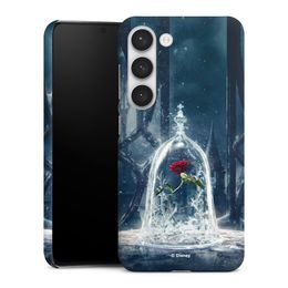 DeinDesign Galaxy S23 Handy Premium Case Smartphone Handyh&uuml;lle Schutzh&uuml;lle matt Rose The Beauty And The Beast Disney Princess Premium Case