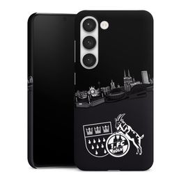 DeinDesign Galaxy S23 Handy Premium Case Smartphone Handyh&uuml;lle Schutzh&uuml;lle matt Skyline Official Licensed Product 1. Fc K&ouml;ln Premium Case