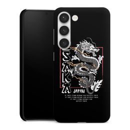 DeinDesign Galaxy S23 Handy Premium Case Smartphone Handyh&uuml;lle Schutzh&uuml;lle matt Ocean Dragon Japan Premium Case