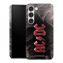 DeinDesign Galaxy S23 Handy Premium Case Smartphone Handyh&uuml;lle Schutzh&uuml;lle matt Merchandise Acdc Logo Premium Case