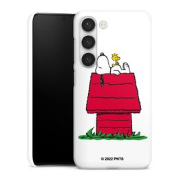 DeinDesign Galaxy S23 Handy Premium Case Smartphone Handyh&uuml;lle Schutzh&uuml;lle matt Snoopy Peanuts Official Licensed Product Premium Case