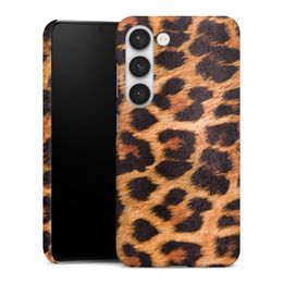 DeinDesign Galaxy S23 Handy Premium Case Smartphone Handyh&uuml;lle Schutzh&uuml;lle matt Animal Print Leopard Fur Premium Case