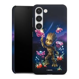 DeinDesign Galaxy S23 Handy Premium Case Smartphone Handyh&uuml;lle Schutzh&uuml;lle matt Baby Groot Marvel Guardians Of The Galaxy Premium Case