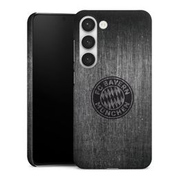 DeinDesign Galaxy S23 Handy Premium Case Smartphone Handyh&uuml;lle Schutzh&uuml;lle matt Fcb Metallic Look Fc Bayern M&uuml;nchen Premium Case