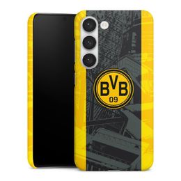 DeinDesign Galaxy S23 Handy Premium Case Smartphone Handyh&uuml;lle Schutzh&uuml;lle matt Bvb Borussia Dortmund Stadium Premium Case