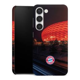 DeinDesign Galaxy S23 Handy Premium Case Smartphone Handyh&uuml;lle Schutzh&uuml;lle matt Fc Bayern M&uuml;nchen Stadium Fcb Premium Case