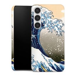 DeinDesign Galaxy S23 Handy Premium Case Smartphone Handyh&uuml;lle Schutzh&uuml;lle matt Katsushika Hokusai Die Gro&szlig;e Welle Vor Kanagawa Kunst Premium Case