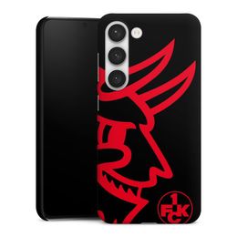 DeinDesign Galaxy S23 Handy Premium Case Smartphone Handyh&uuml;lle Schutzh&uuml;lle matt 1. Fc Kaiserslautern Logo Official Licensed Product Premium Case