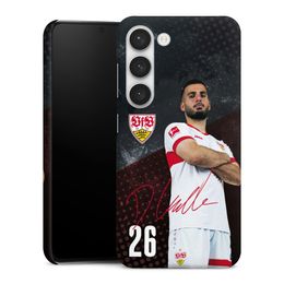 DeinDesign Galaxy S23 Handy Premium Case Smartphone Handyh&uuml;lle Schutzh&uuml;lle matt Official Licensed Product Deniz Undav Vfb Stuttgart Premium Case