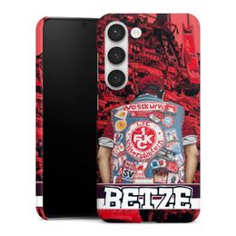 DeinDesign Galaxy S23 Handy Premium Case Smartphone Handyh&uuml;lle Schutzh&uuml;lle matt Official Licensed Product 1. Fc Kaiserslautern 1. Fck Premium Case