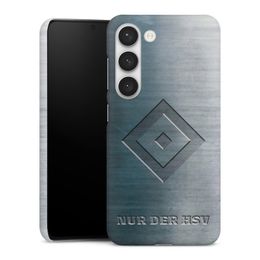 DeinDesign Galaxy S23 Handy Premium Case Smartphone Handyh&uuml;lle Schutzh&uuml;lle matt Metallic Look Hsv Hamburger Sv Premium Case