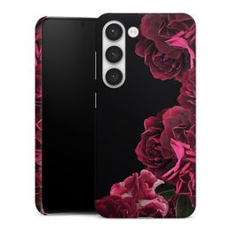 DeinDesign Galaxy S23 Handy Premium Case Smartphone Handyh&uuml;lle Schutzh&uuml;lle matt Vintage Rose Pink Premium Case