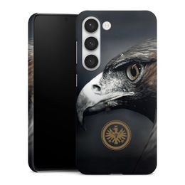 DeinDesign Galaxy S23 Handy Premium Case Smartphone Handyh&uuml;lle Schutzh&uuml;lle matt Eintracht Frankfurt Eagle Official Licensed Product Premium Case
