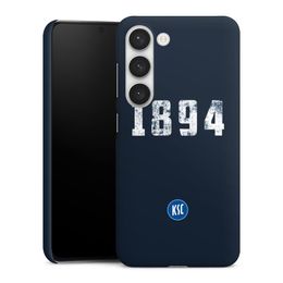 DeinDesign Galaxy S23 Handy Premium Case Smartphone Handyh&uuml;lle Schutzh&uuml;lle matt Karlsruher Sc Ksc Bundesliga Premium Case