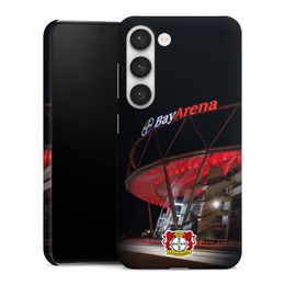 DeinDesign Galaxy S23 Handy Premium Case Smartphone Handyh&uuml;lle Schutzh&uuml;lle matt Official Licensed Product Bayer 04 Leverkusen Stadium Premium Case