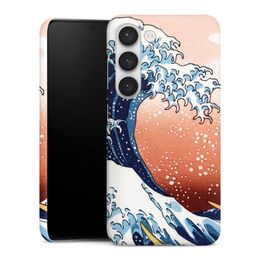 DeinDesign Galaxy S23 Handy Premium Case Smartphone Handyh&uuml;lle Schutzh&uuml;lle matt Die Gro&szlig;e Welle Vor Kanagawa Japan Art Premium Case