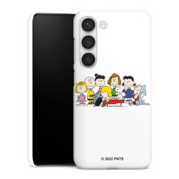 DeinDesign Galaxy S23 Handy Premium Case Smartphone Handyh&uuml;lle Schutzh&uuml;lle matt Peanuts Kindheit Merchandise Premium Case