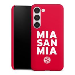 DeinDesign Galaxy S23 Handy Premium Case Smartphone Handyh&uuml;lle Schutzh&uuml;lle matt Fcb Mia San Mia Fc Bayern M&uuml;nchen Premium Case