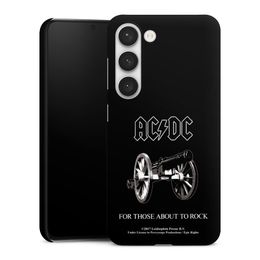 DeinDesign Galaxy S23 Handy Premium Case Smartphone Handyh&uuml;lle Schutzh&uuml;lle matt Music Acdc Merchandise Premium Case