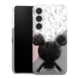 DeinDesign Galaxy S23 Handy Premium Case Smartphone Handyh&uuml;lle Schutzh&uuml;lle matt Marble Disney Mickey Mouse Premium Case
