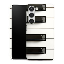 DeinDesign Galaxy S23 Handy Premium Case Smartphone Handyh&uuml;lle Schutzh&uuml;lle matt Klavier Music Piano Premium Case