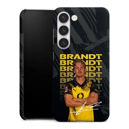 DeinDesign Galaxy S23 Handy Premium Case Smartphone Handyh&uuml;lle Schutzh&uuml;lle matt Julian Brandt Bvb Borussia Dortmund Premium Case