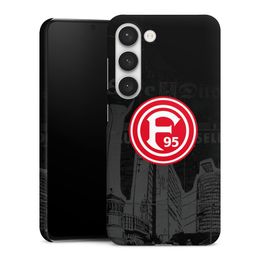 DeinDesign Galaxy S23 Handy Premium Case Smartphone Handyh&uuml;lle Schutzh&uuml;lle matt Official Licensed Product Logo Fortuna D&uuml;sseldorf Premium Case