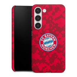 DeinDesign Galaxy S23 Handy Premium Case Smartphone Handyh&uuml;lle Schutzh&uuml;lle matt Camouflage Fcb Fc Bayern M&uuml;nchen Premium Case