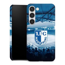 DeinDesign Galaxy S23 Handy Premium Case Smartphone Handyh&uuml;lle Schutzh&uuml;lle matt Stadium 1. Fcm 1. Fc Magdeburg Premium Case