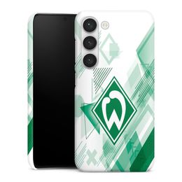 DeinDesign Galaxy S23 Handy Premium Case Smartphone Handyh&uuml;lle Schutzh&uuml;lle matt Official Licensed Product Sv Werder Bremen Muster Premium Case