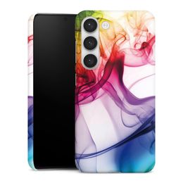 DeinDesign Galaxy S23 Handy Premium Case Smartphone Handyh&uuml;lle Schutzh&uuml;lle matt Rainbow Colour Water Premium Case