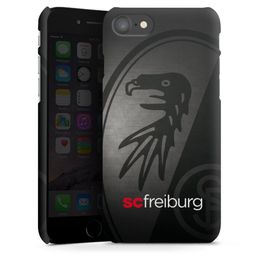 DeinDesign iPhone SE (2022) Handy Premium Case Smartphone Handyh&uuml;lle Schutzh&uuml;lle matt Official Licensed Product Sc Freiburg Metallic Look Premium Case