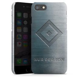 DeinDesign iPhone SE (2022) Handy Premium Case Smartphone Handyh&uuml;lle Schutzh&uuml;lle matt Hsv Metallic Look Hamburger Sv Premium Case