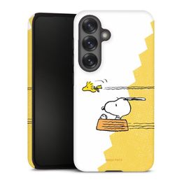 DeinDesign Galaxy S25 Handy Panzer Handyh&uuml;lle robuste Outdoor H&uuml;lle Schutzh&uuml;lle matt Snoopy Peanuts Children Tough Case