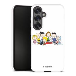 DeinDesign Galaxy S25 Handy Panzer Handyh&uuml;lle robuste Outdoor H&uuml;lle Schutzh&uuml;lle matt Merchandise Kindheit Peanuts Tough Case