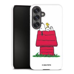 DeinDesign Galaxy S25 Handy Panzer Handyh&uuml;lle robuste Outdoor H&uuml;lle Schutzh&uuml;lle matt Snoopy Peanuts Official Licensed Product Tough Case