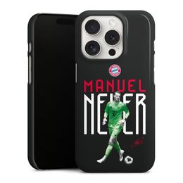 DeinDesign iPhone 15 Pro Handy Premium Case Smartphone Handyh&uuml;lle Schutzh&uuml;lle gl&auml;nzend Manuel Neuer Fc Bayern M&uuml;nchen Official Licensed Product Premium Case